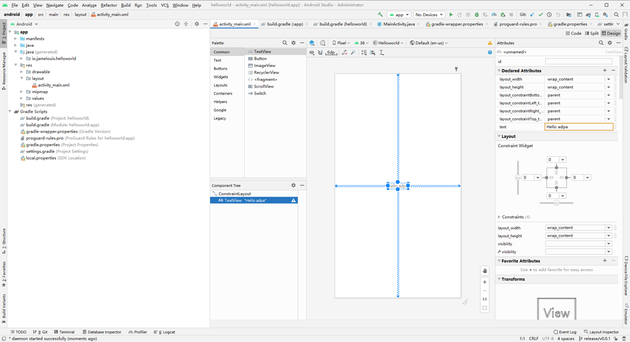 您的第一个Android应用 | 安卓教程